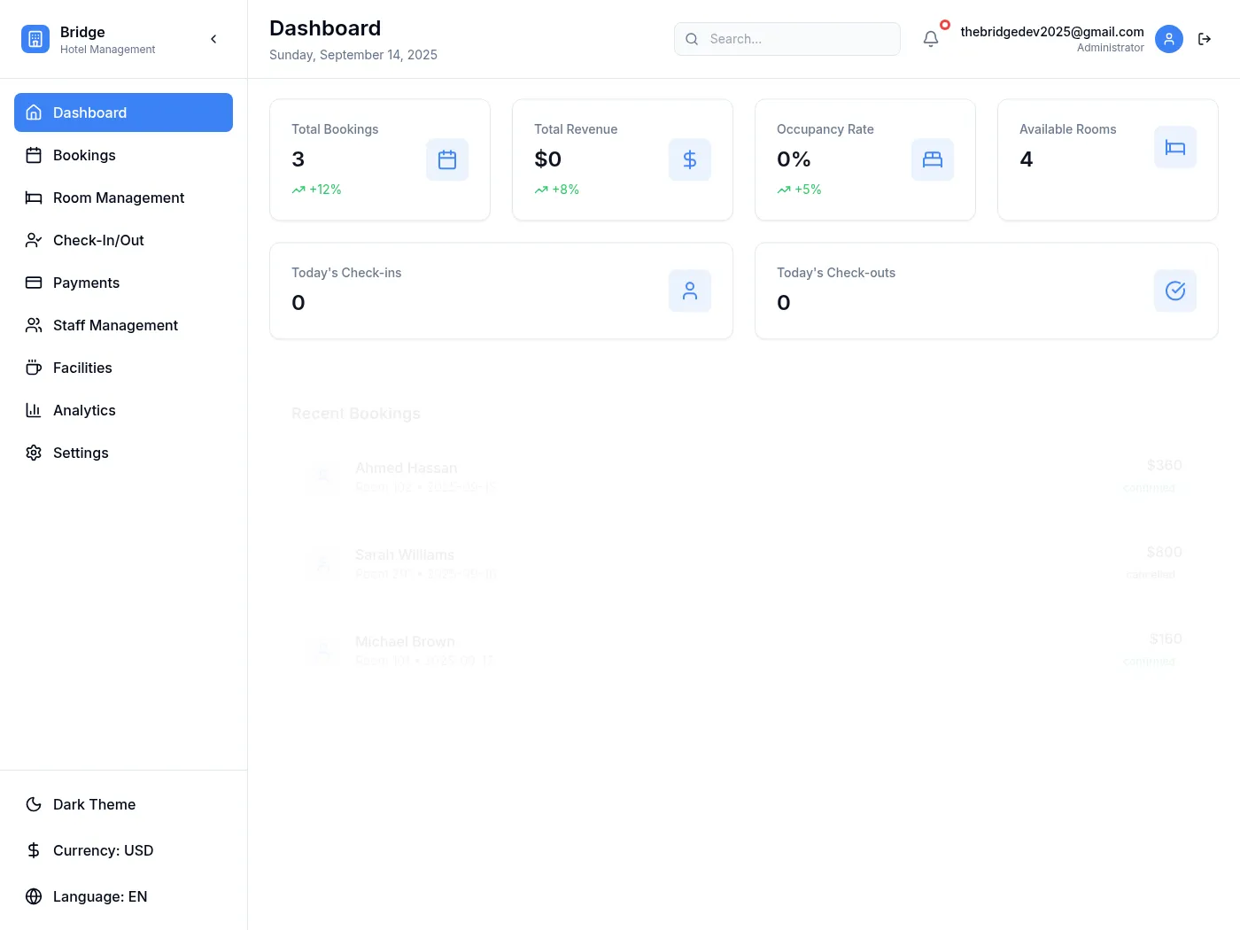 Bridge Hotel Booking & Management Platform