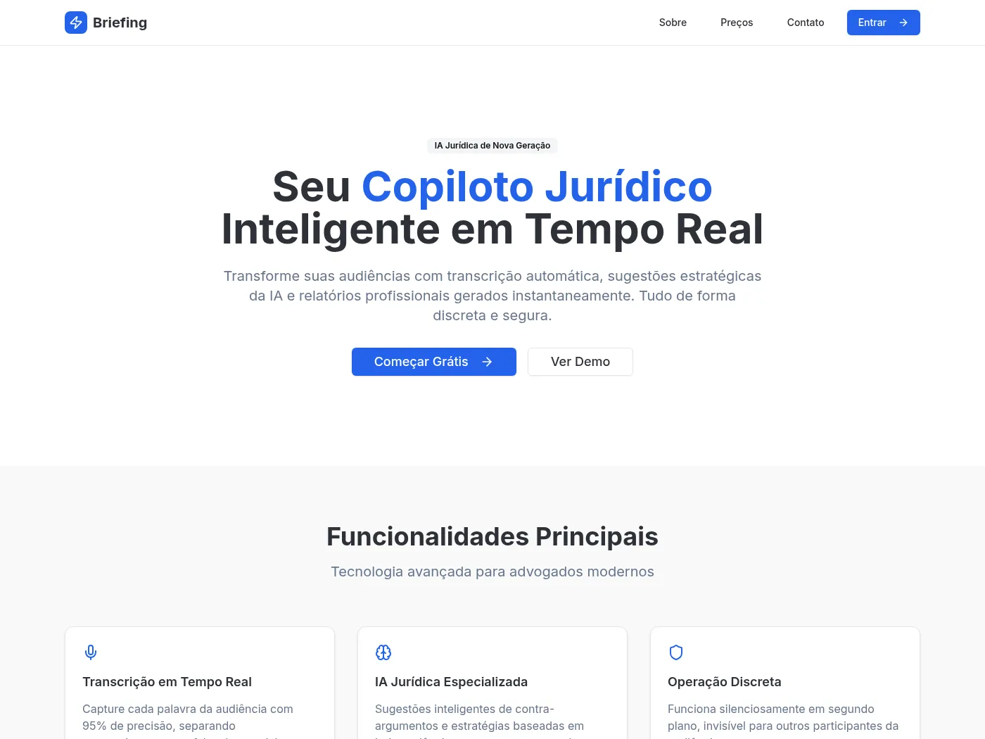 Briefing – AI-powered Legal Copilot for Real-Time Audience Support and Automation