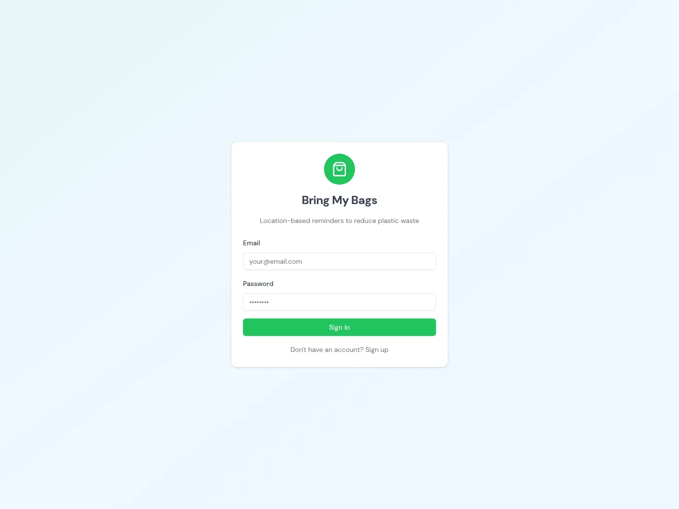 Bring My Bags – Geofence Reminders to Reduce Plastic Bag Waste