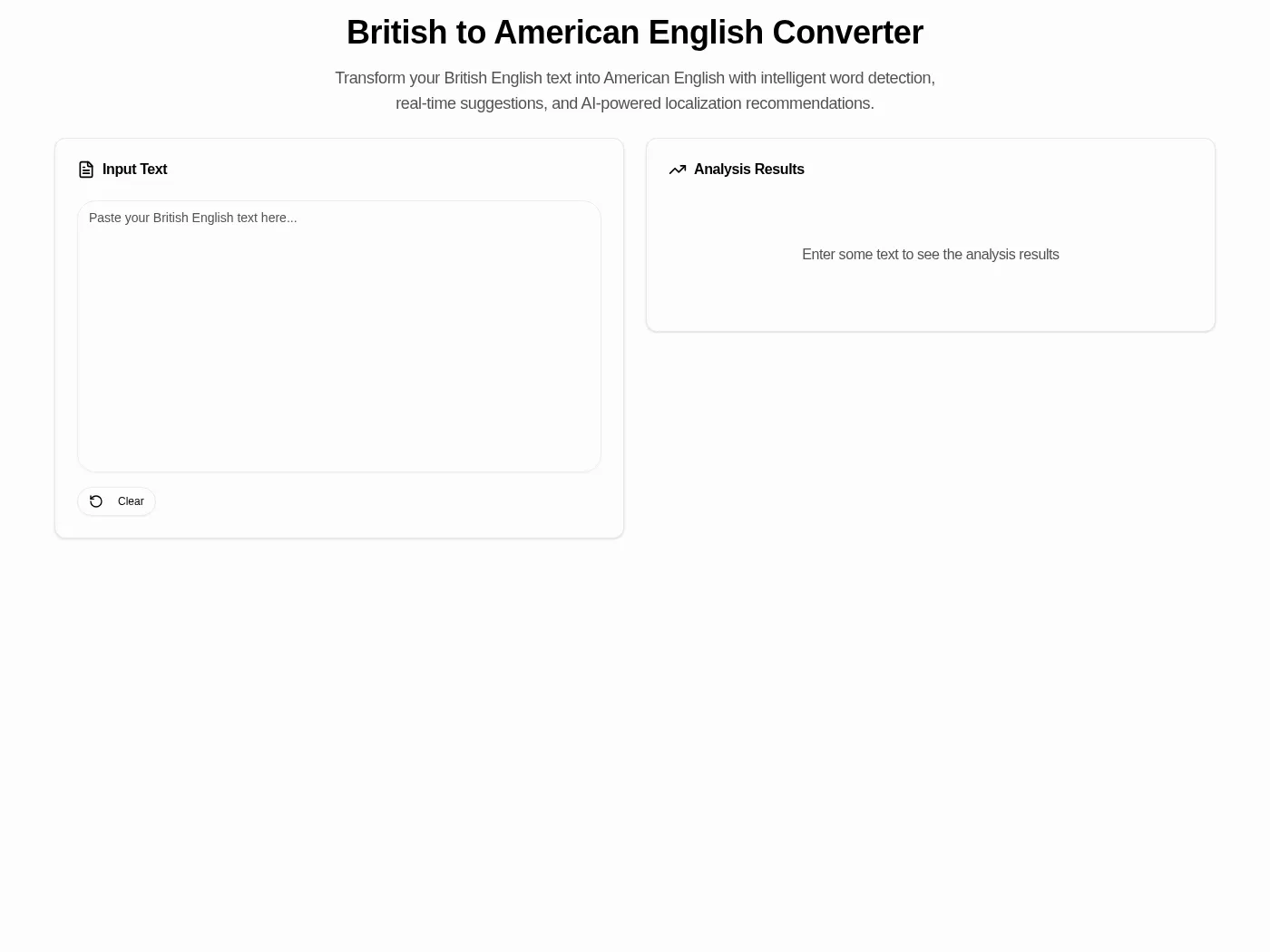 Brit-to-American English Converter Webapp
