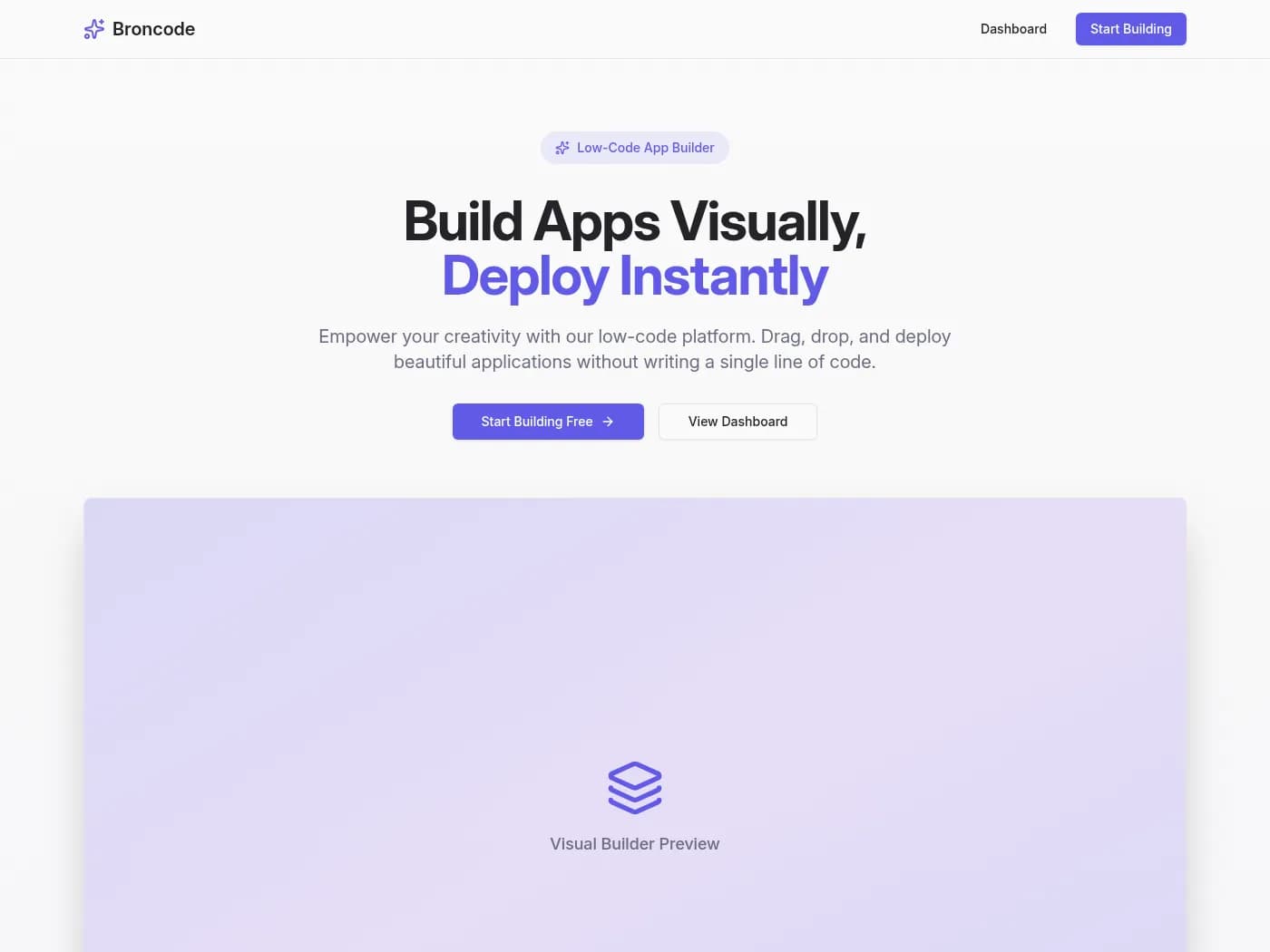Broncode - Low-Code SaaS App Builder