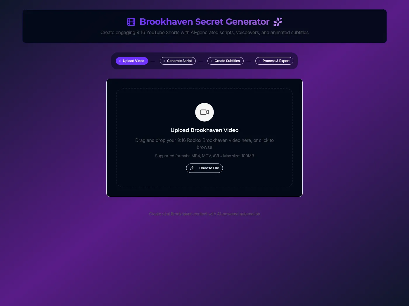 Brookhaven Secret Video Generator