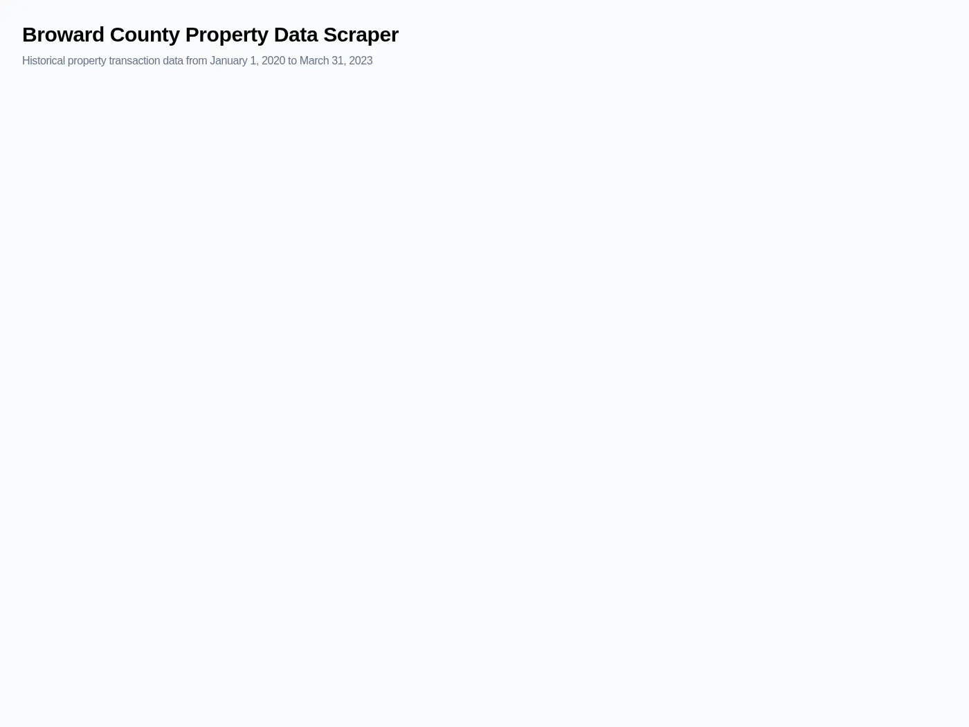Broward County Property Data Scraper
