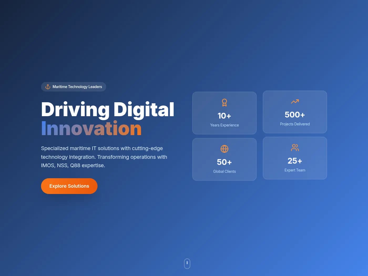 BSOL Systems Maritime Solutions Webpage Redesign