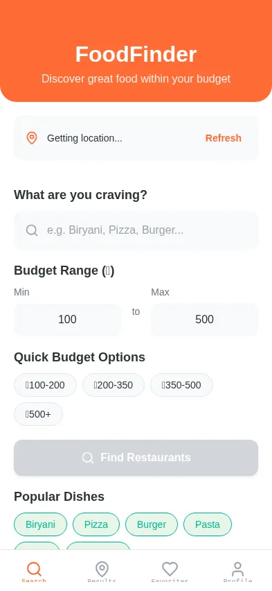 Budget-Aware Restaurant Recommender & Discovery Mobile App