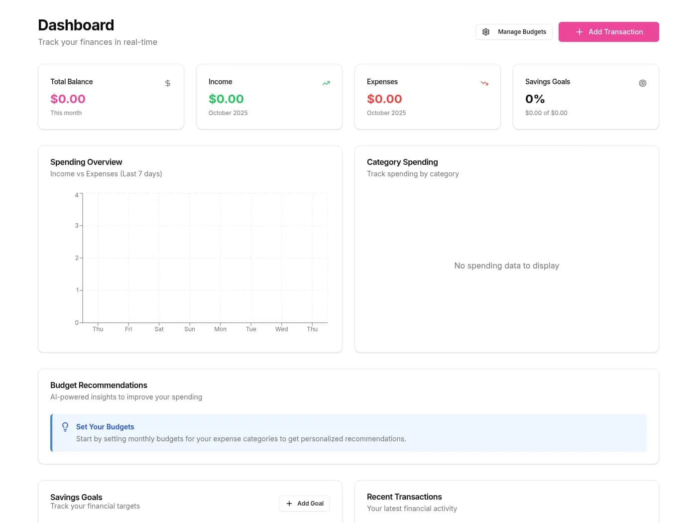 Smart Budgeting App