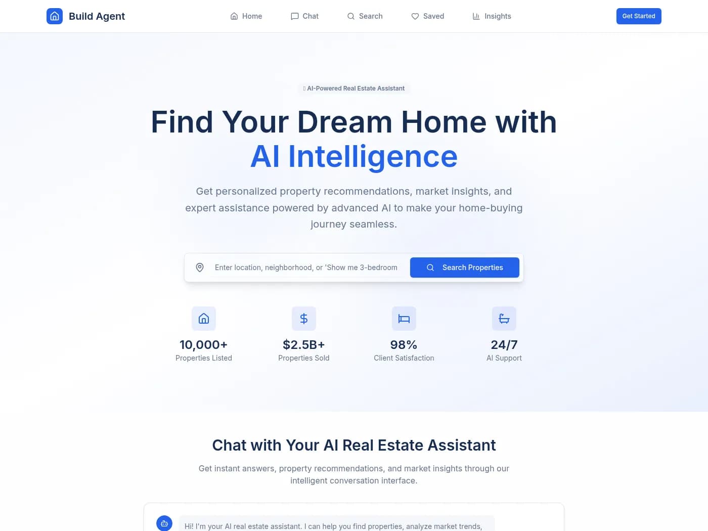 Build Agent: Your AI-Powered Real Estate Assistant
