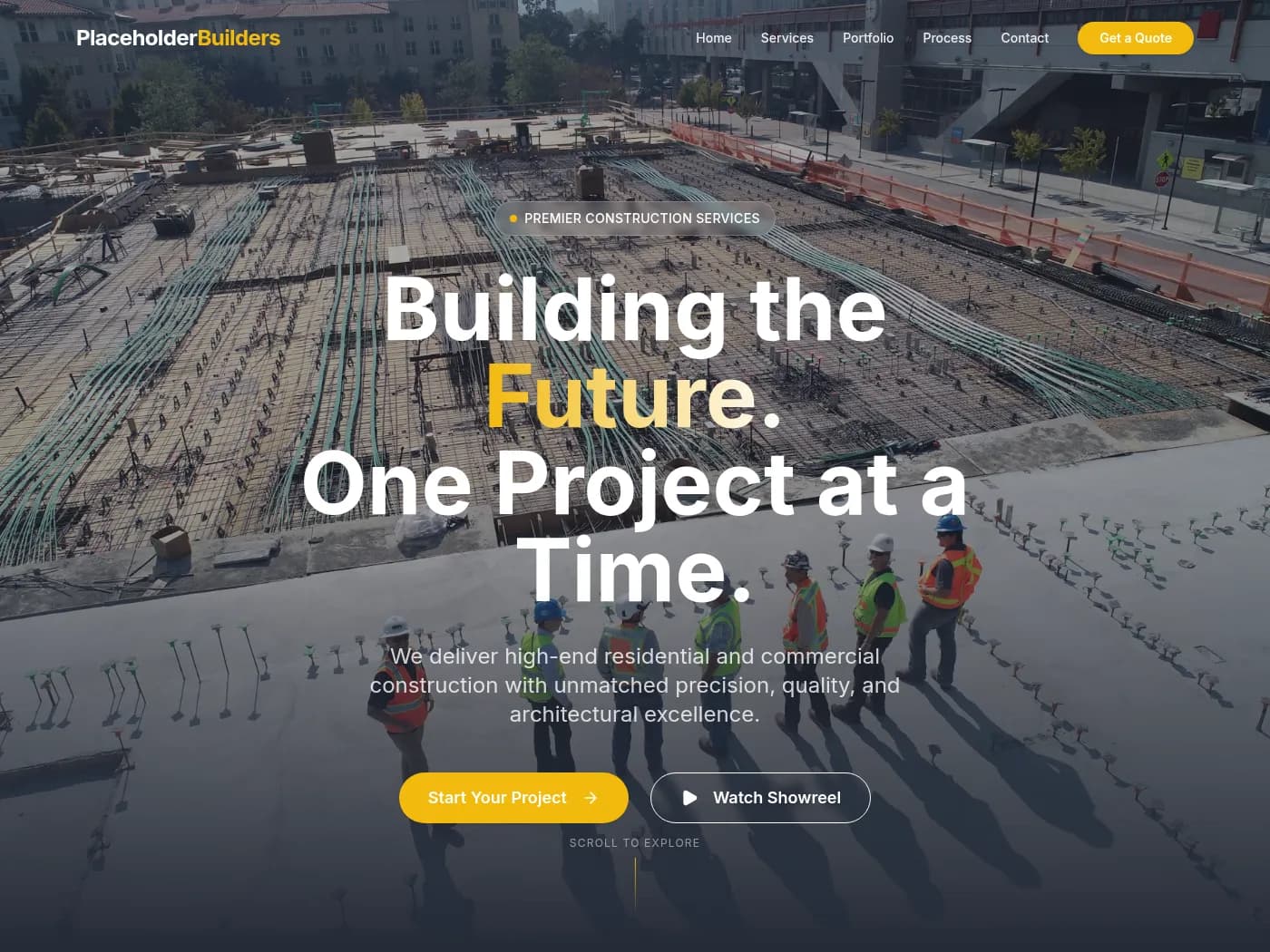 BuilderVision Landing Page