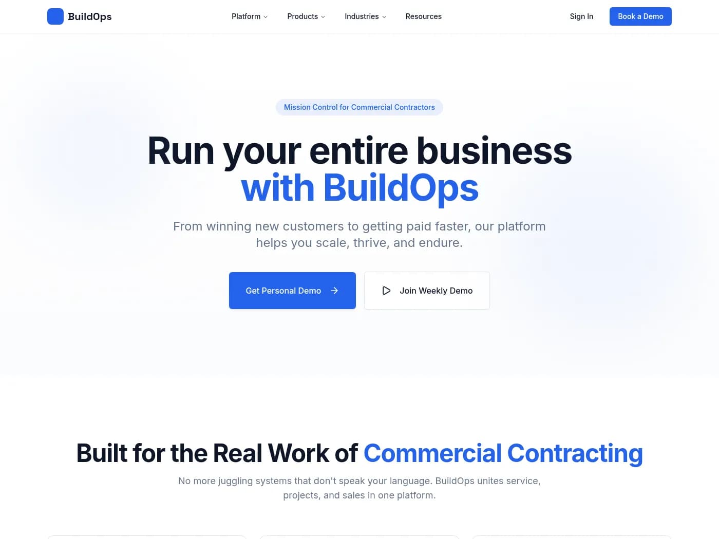 BuildOps.com Clone Platform