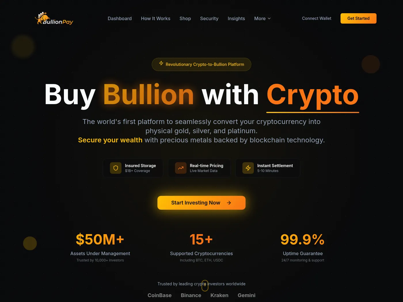 BullionPay.io Investment & Insights Platform