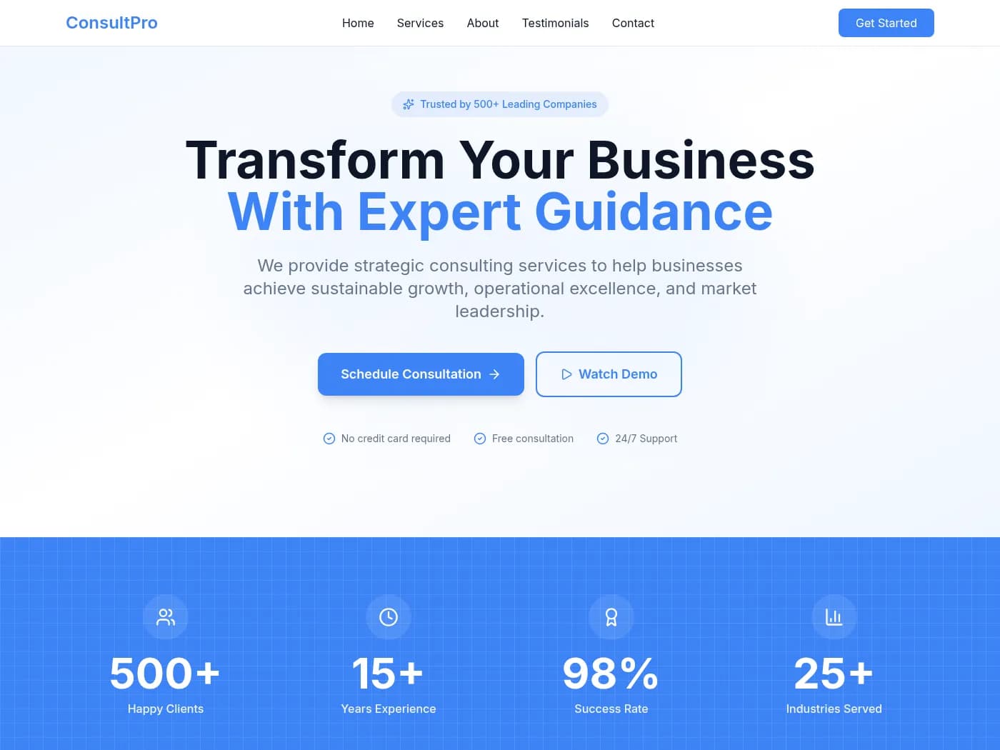Business Consultancy Website