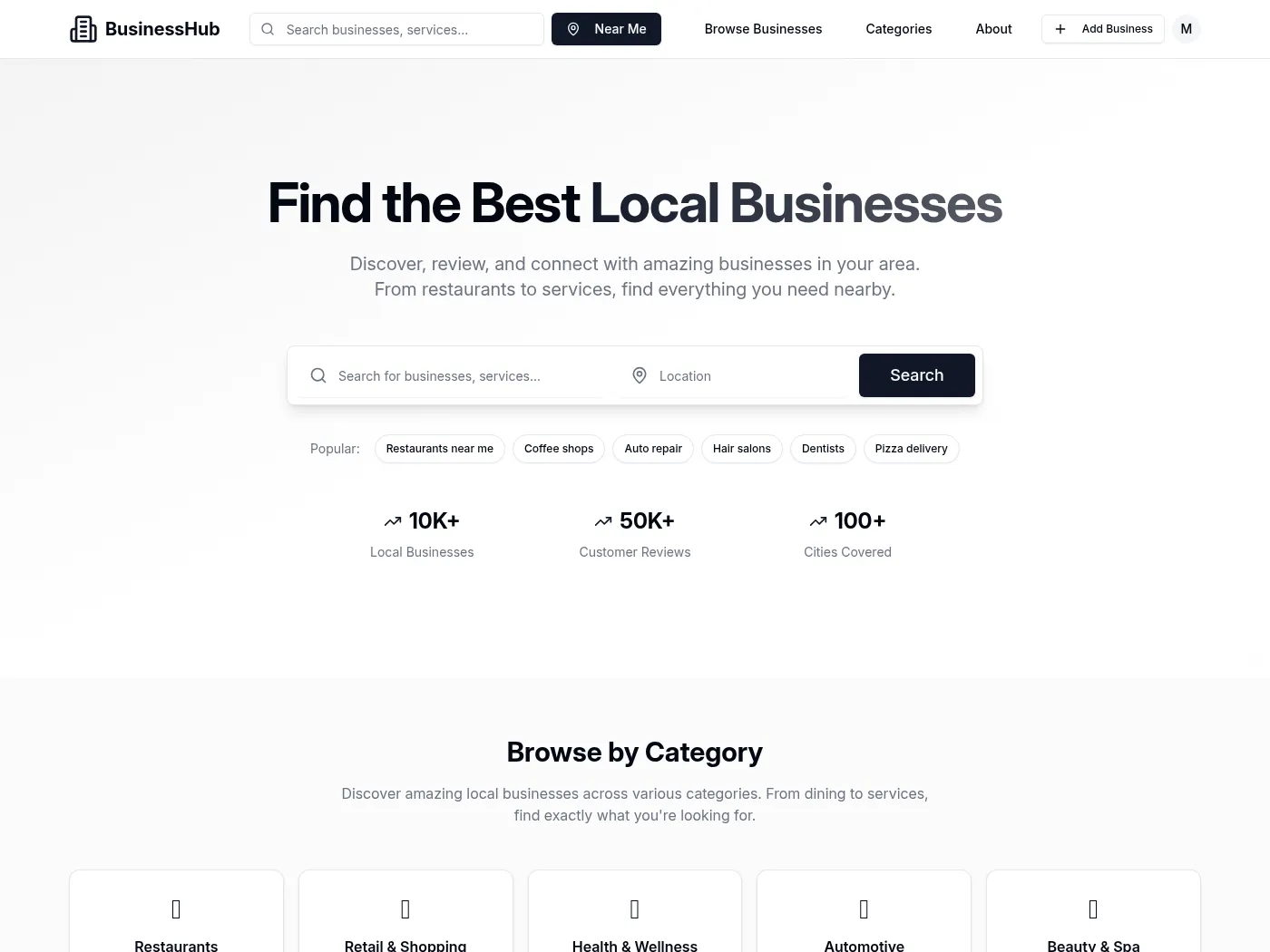 Business Directory Platform with Advanced Management & Payments