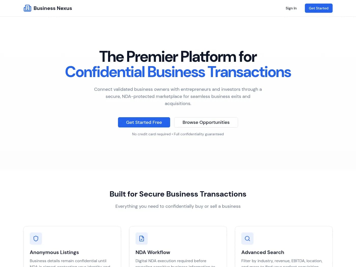 The Business Nexus Marketplace