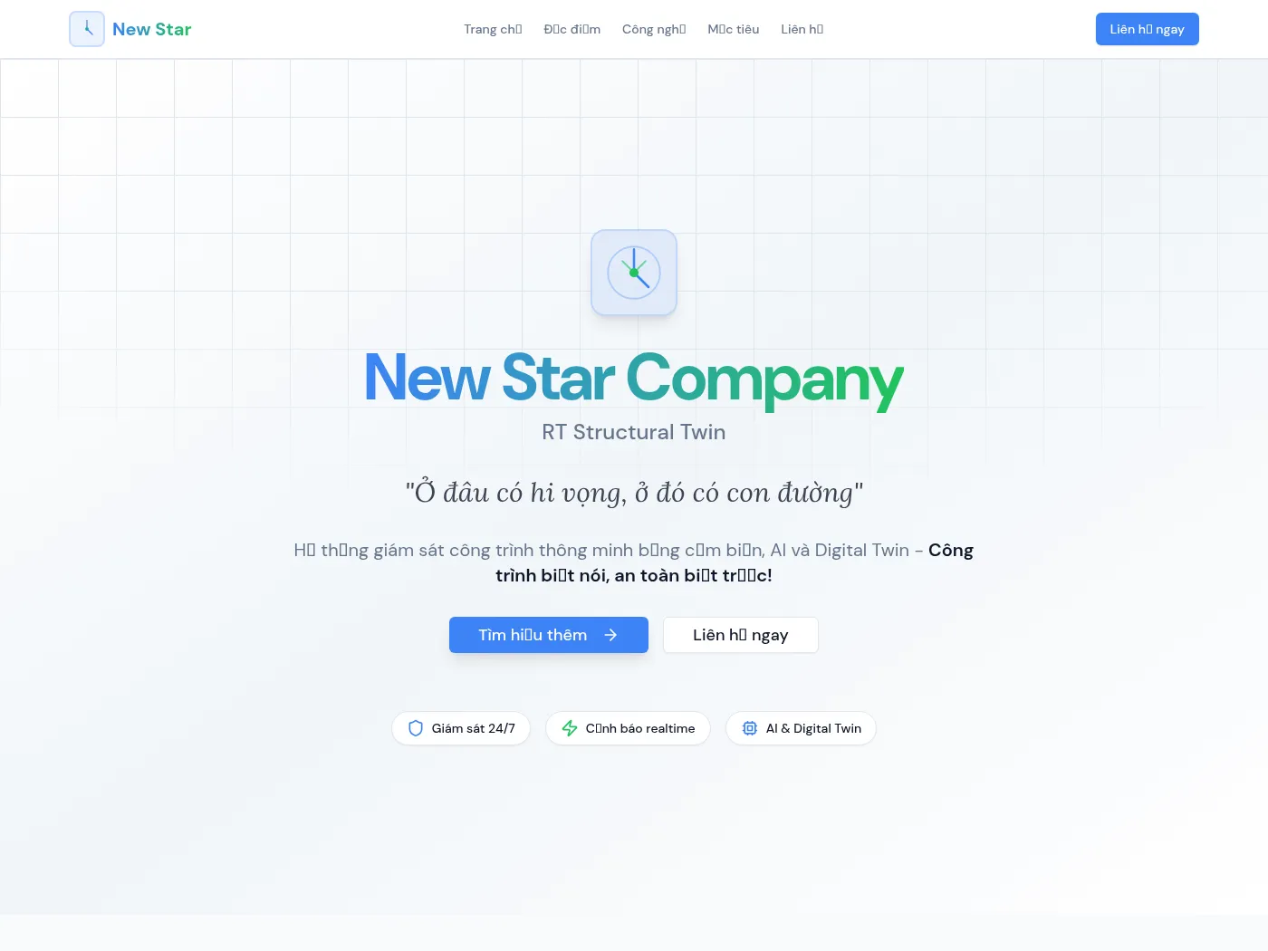 Business Website for Product Promotion with Logo and Tech Highlights
