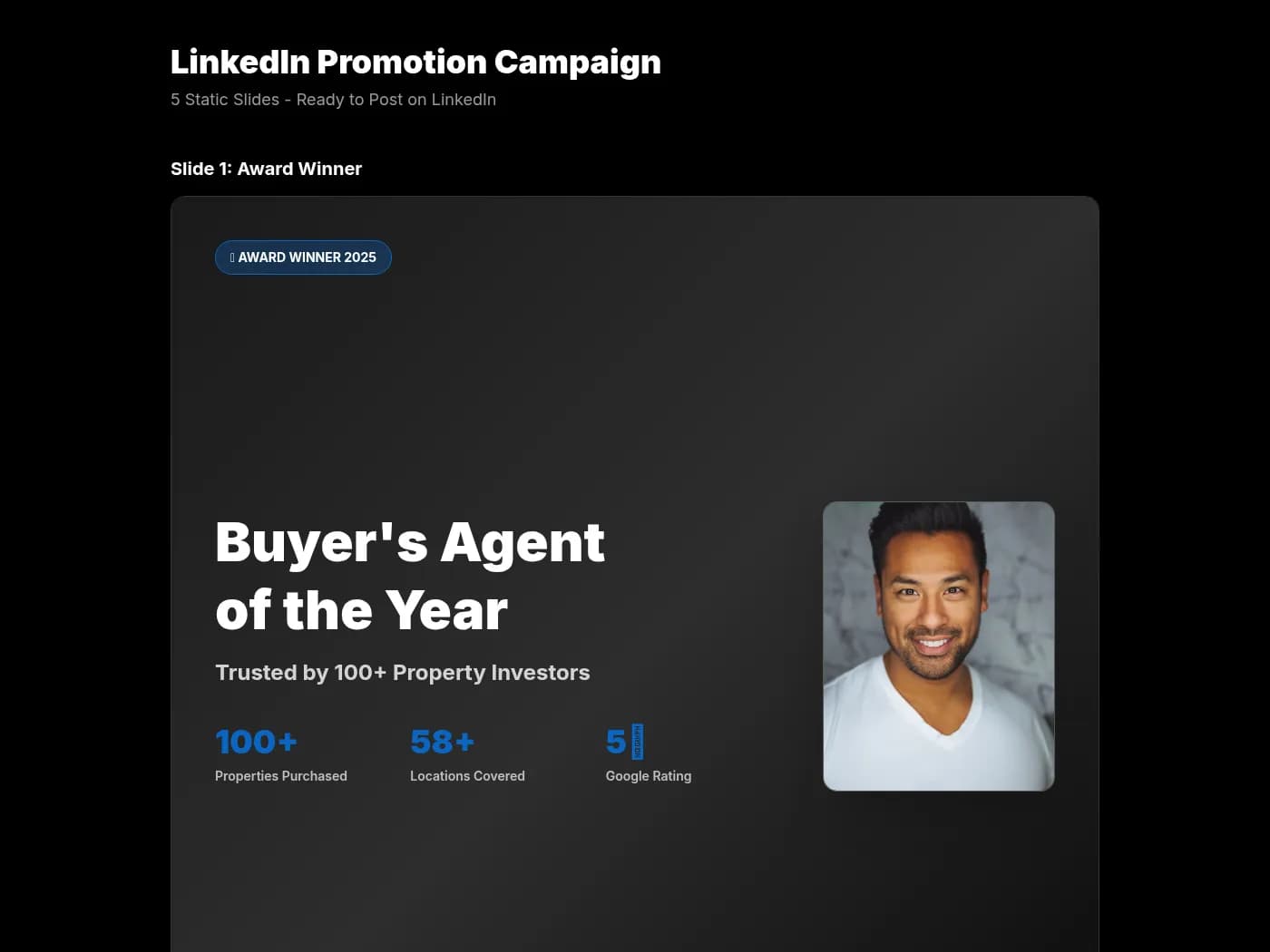 BuyerBud LinkedIn Promotion Campaign Slides