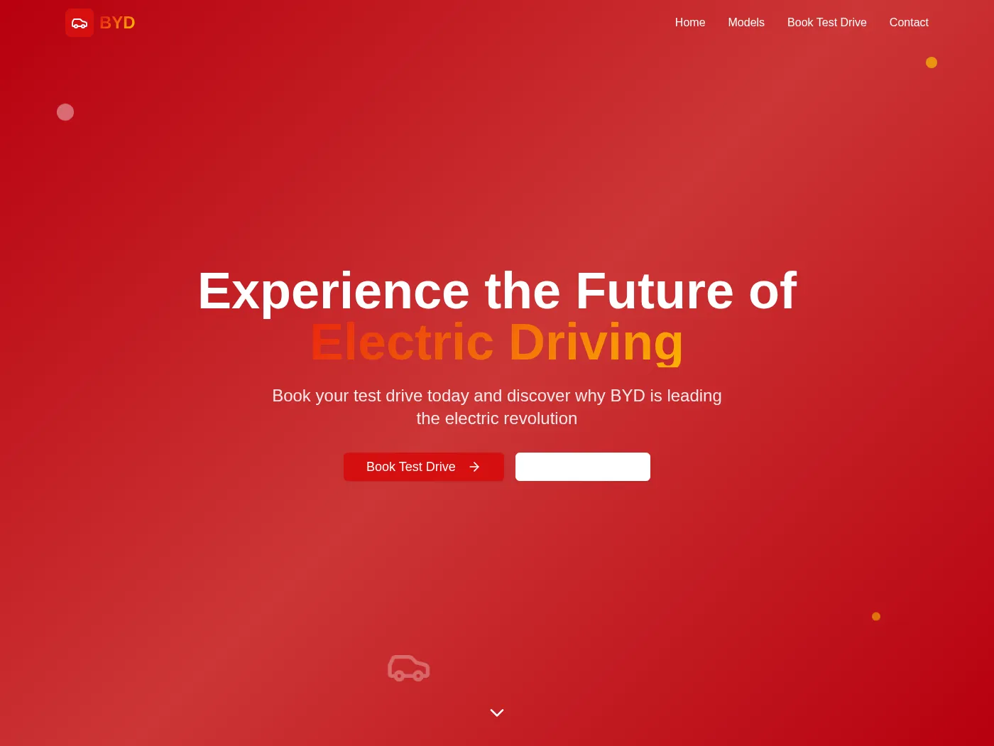 BYD Car Test Drive Booking Web App