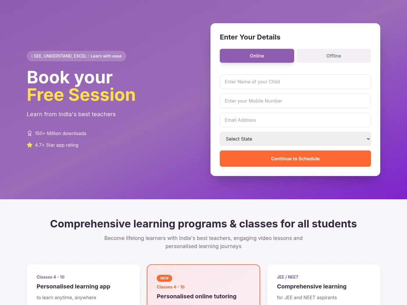 Byju’s Learning Platform Clone