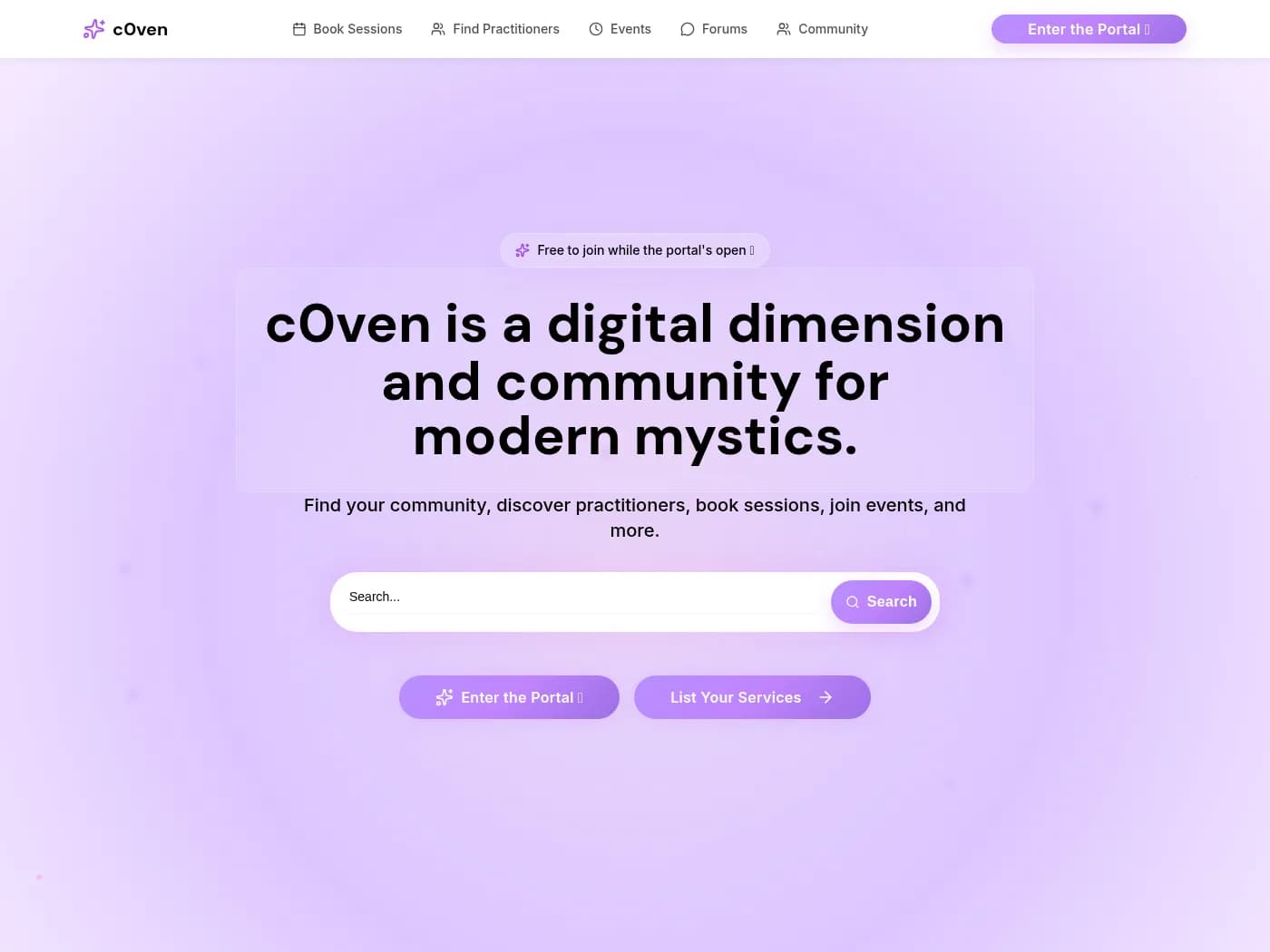 C0VEN – An AI-Powered Spiritual Marketplace & Community