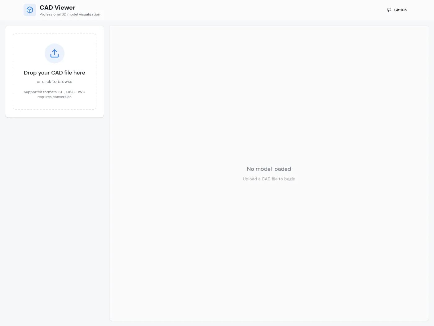CAD Viewer Web App