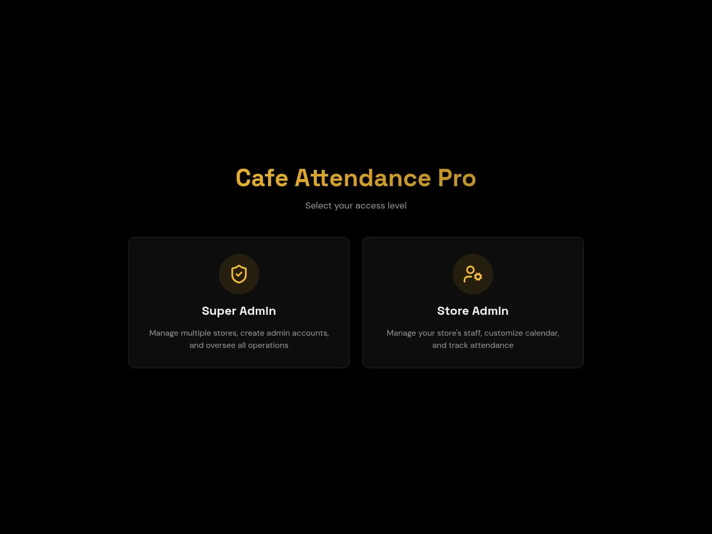 Cafe Attendance Pro