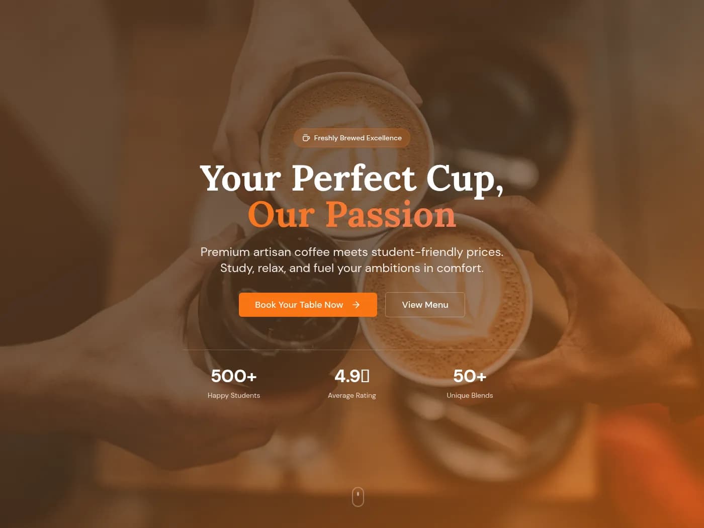 Cafe Startup Funnel Website with Automated Bookings and Engagement