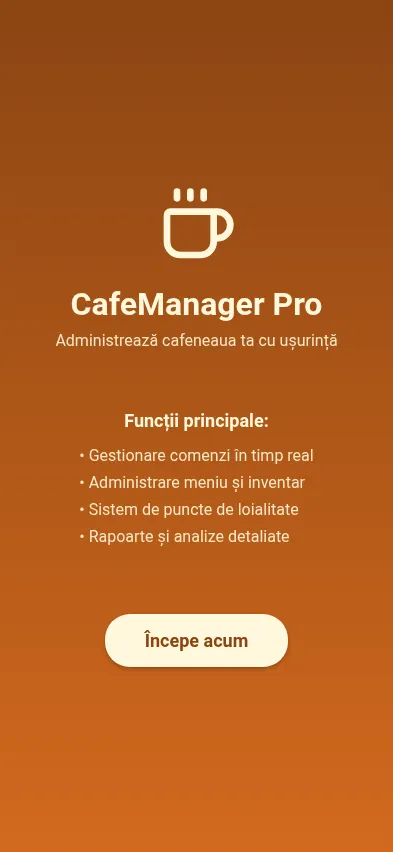 Cafe Management Mobile App