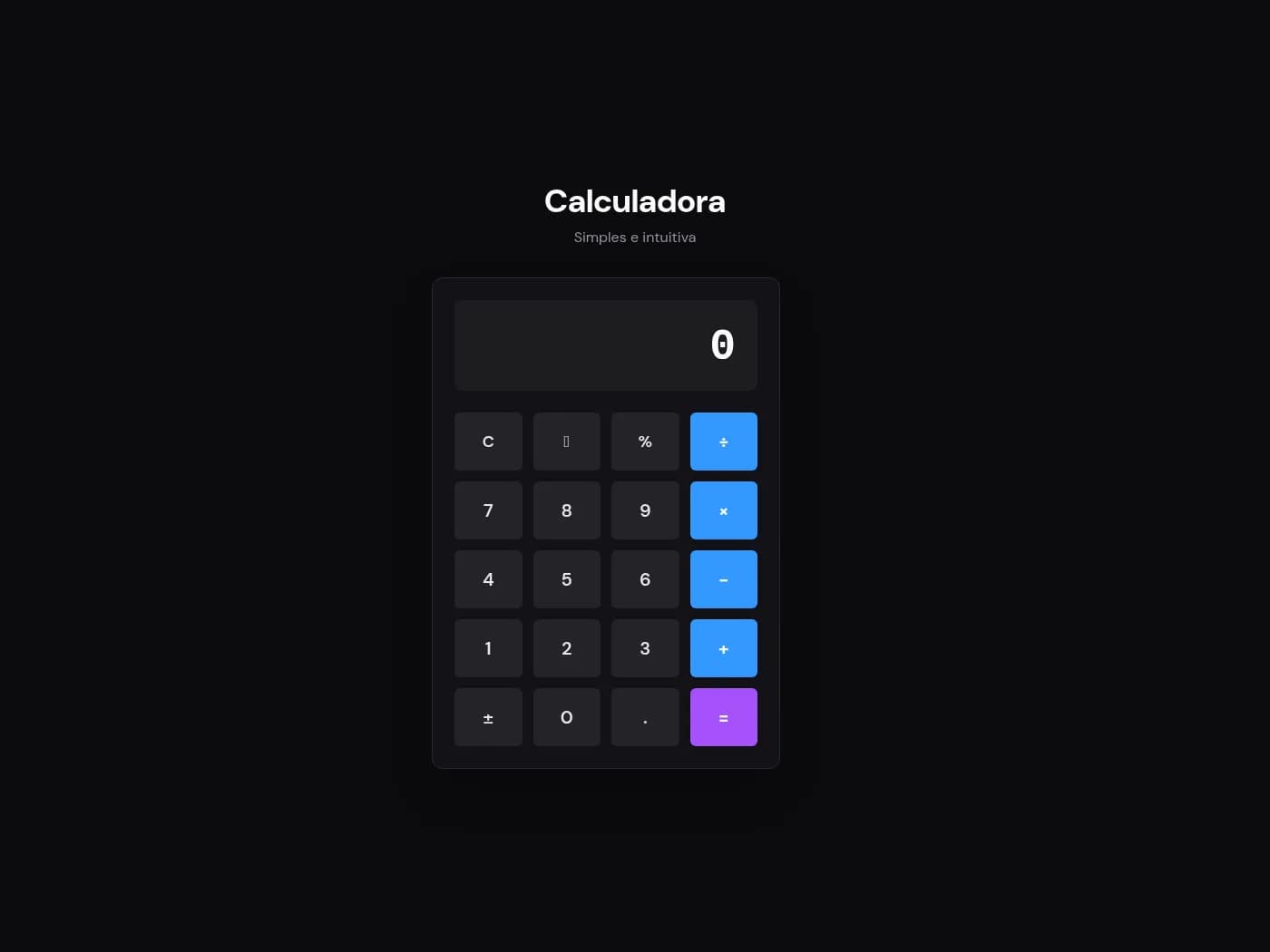 Calculadora Intuitiva