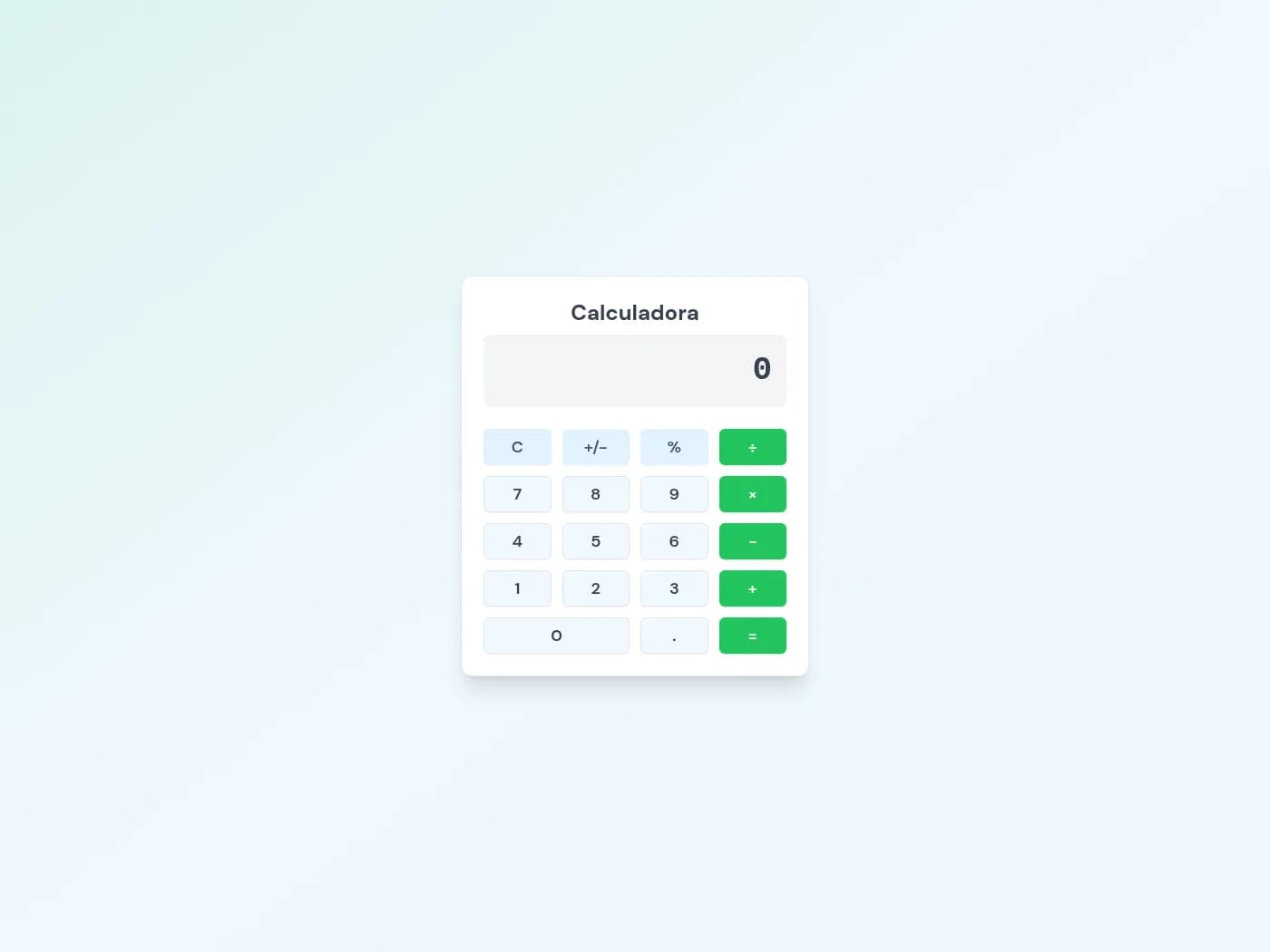 Calculadora Simples Web