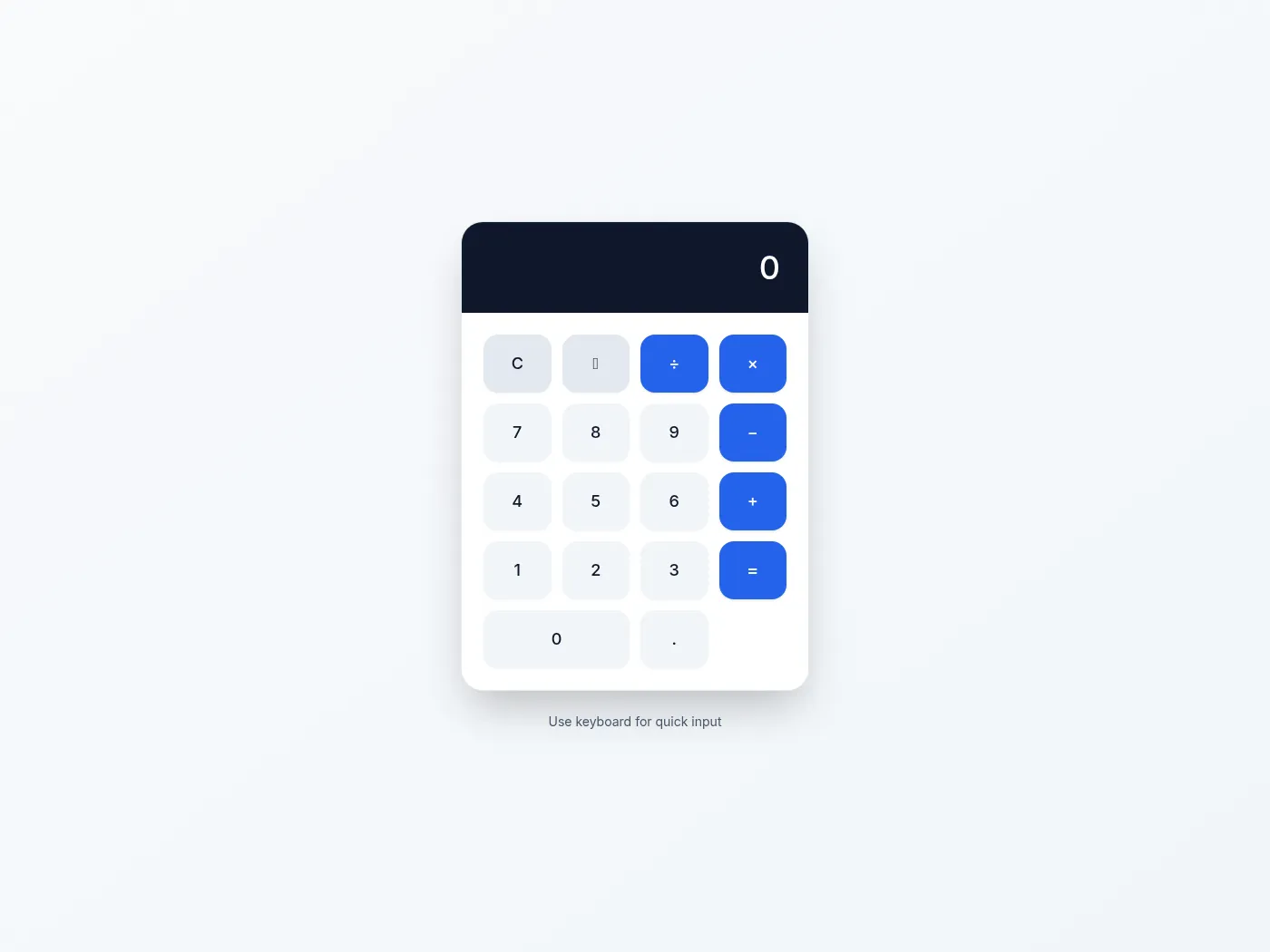 Simple & Intuitive Calculator App
