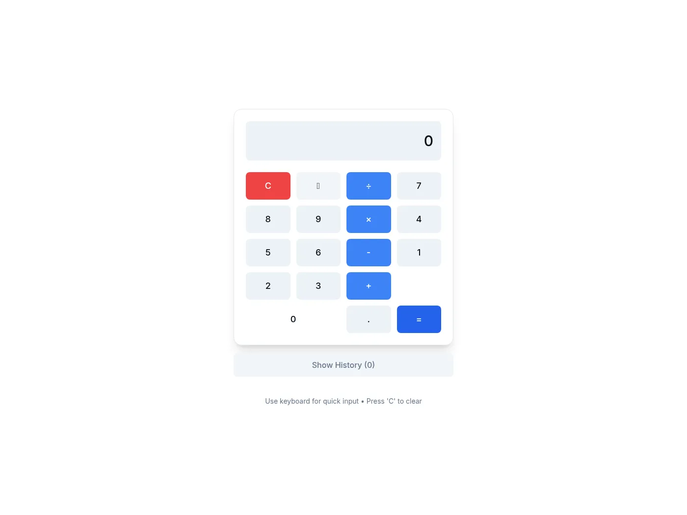 Smart Online Calculator