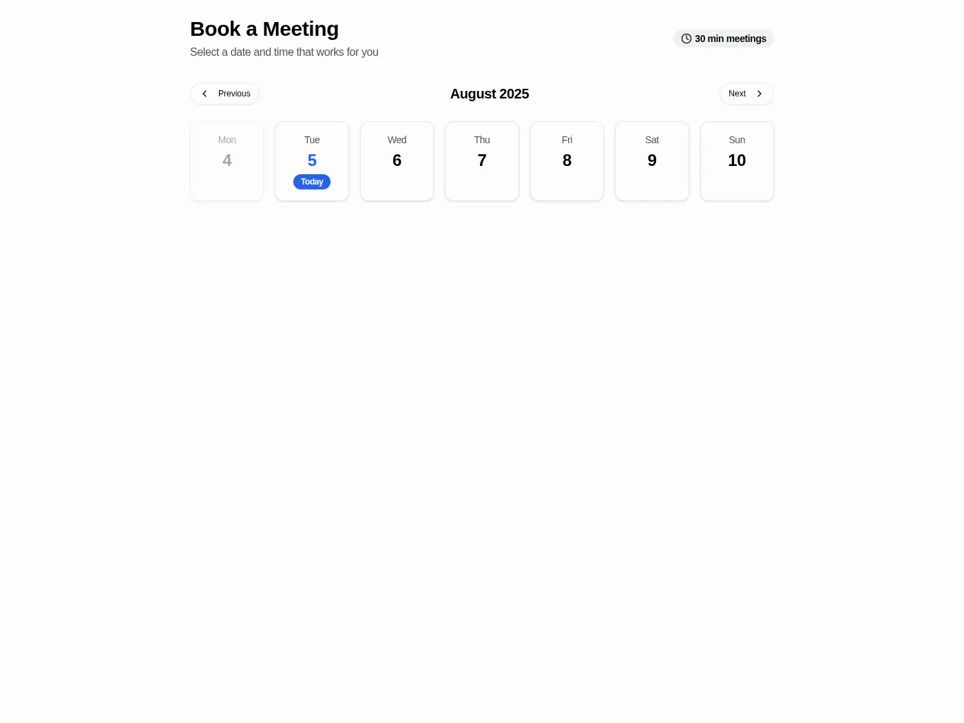 Calendly-Style Scheduler with Automated Booking and Email Confirmation