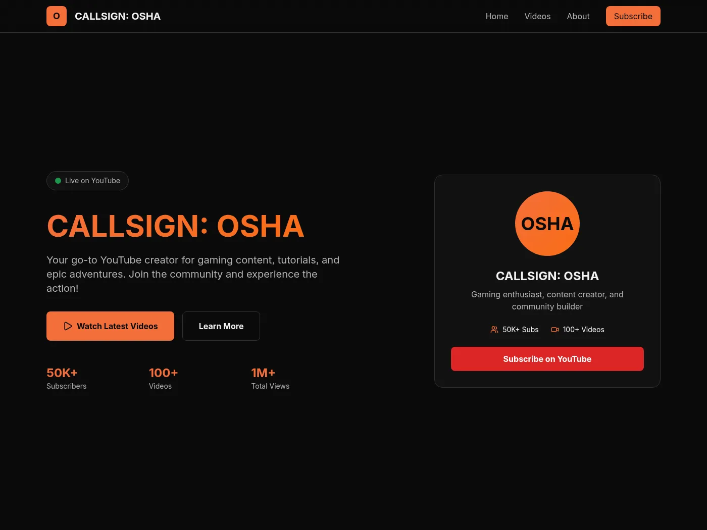 CALLSIGN: OSHA Fan Webpage