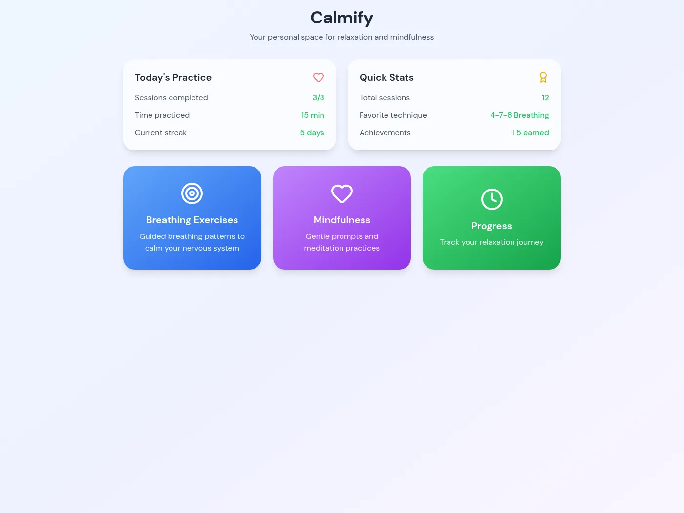 Calmify: Nervous System Relaxation & Destress App