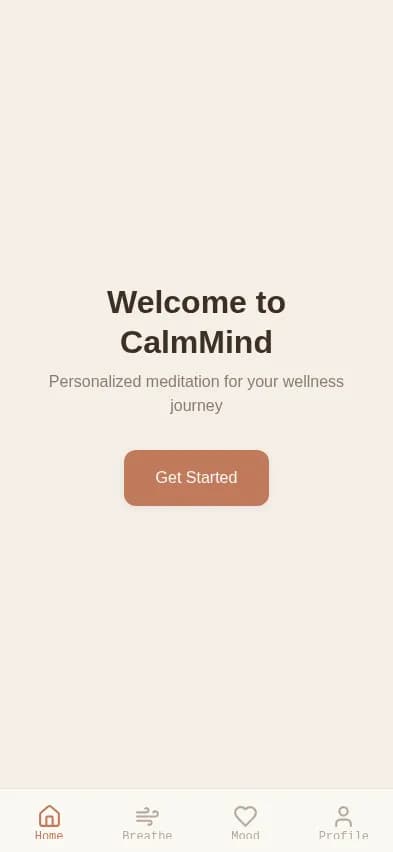 CalmMind: Personalized Meditation & Mindfulness Mobile App