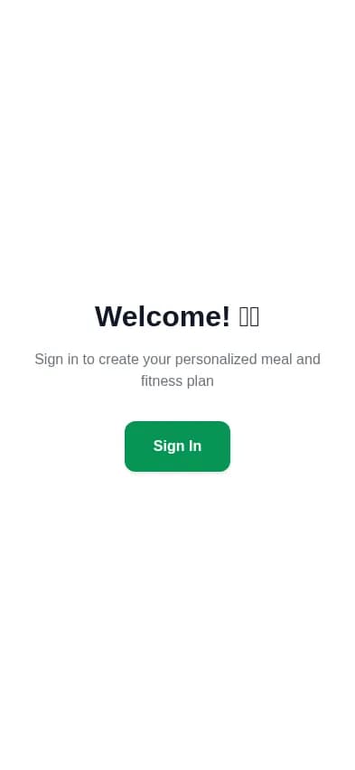 Camerounian Personalized Meal & Fitness App