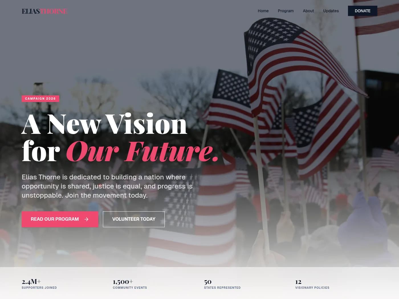 Presidential Campaign Site