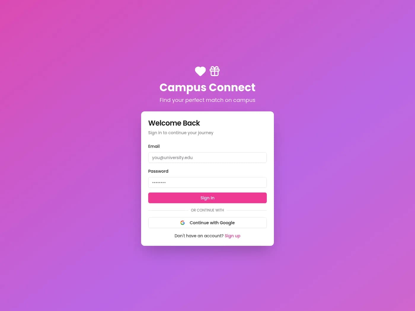 Campus Connect: Instagram-Style Dating for University Students