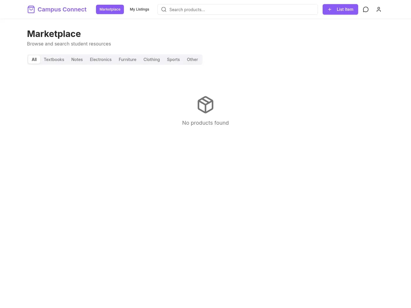 Campus Connect: E-commerce Platform for University Students