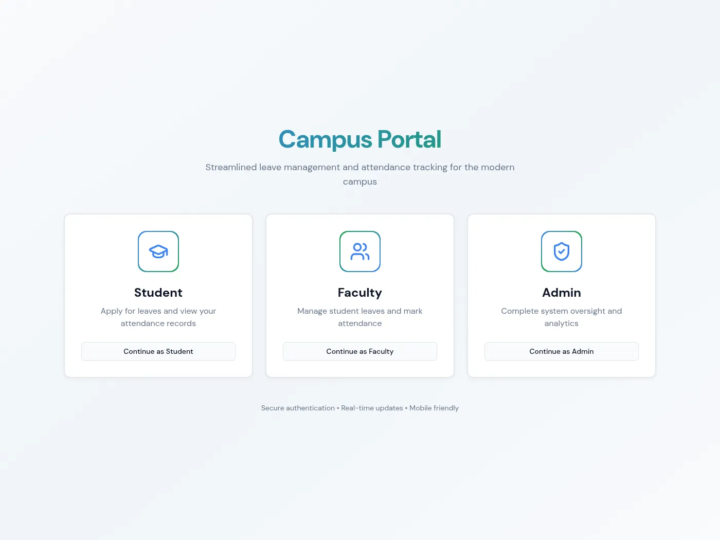Campus Role-Based Leave & Attendance Portal