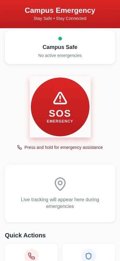 Campus Smart Emergency Response Mobile App