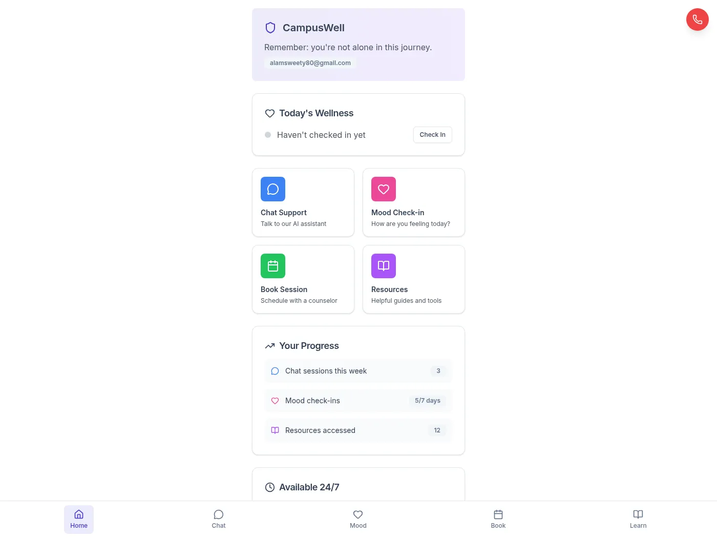 CampusWell: AI-Powered Mental Health Support for Students