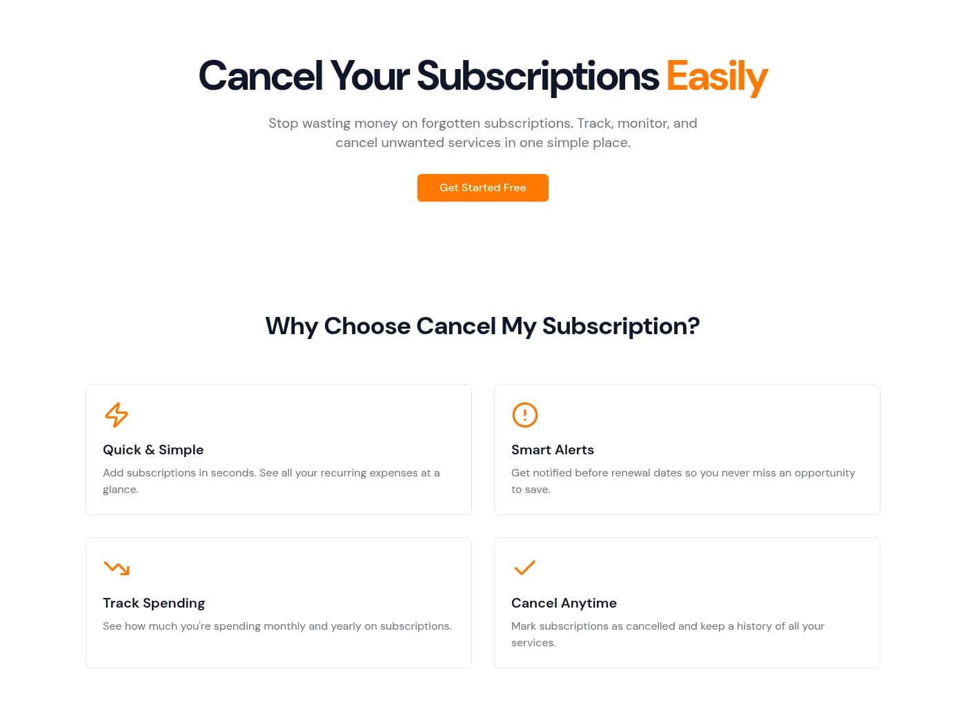Cancel My Subscription