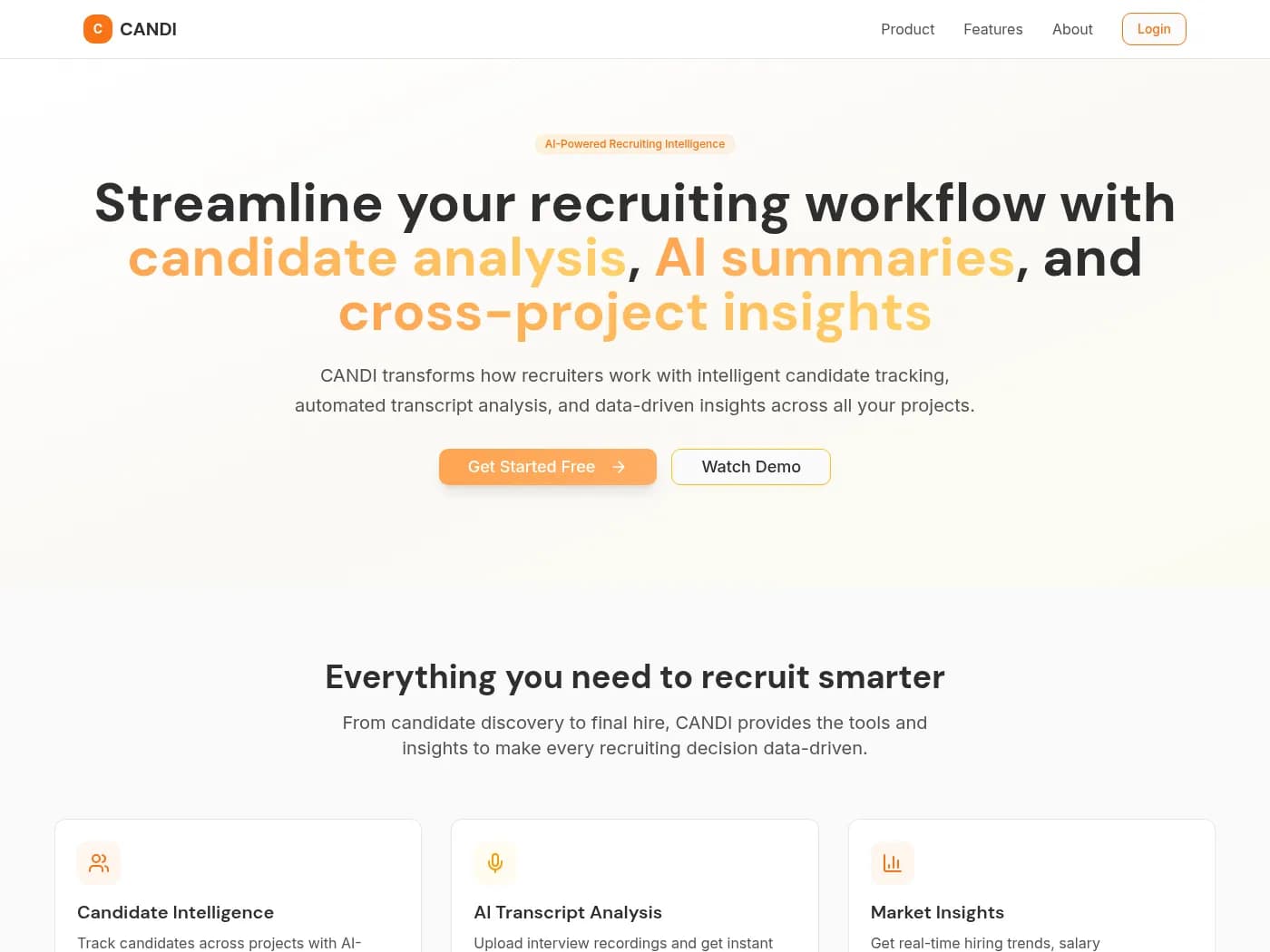 CANDI - Candidate Analysis & Intelligence Platform