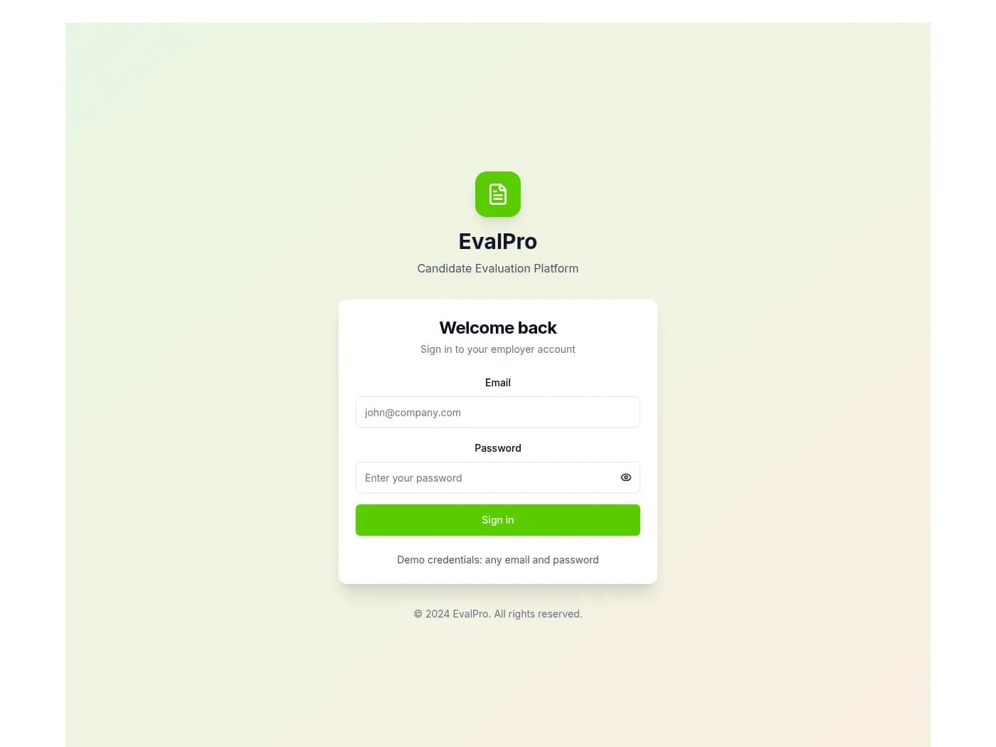 Candidate Evaluation Platform - Duolingo-Inspired Test Management System