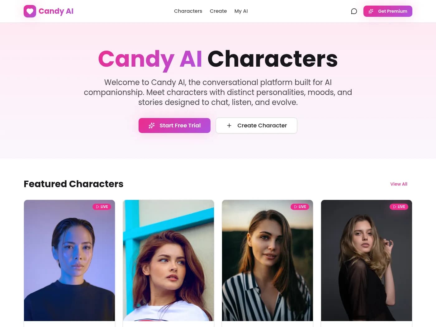 Candy.AI Chatbot Clone