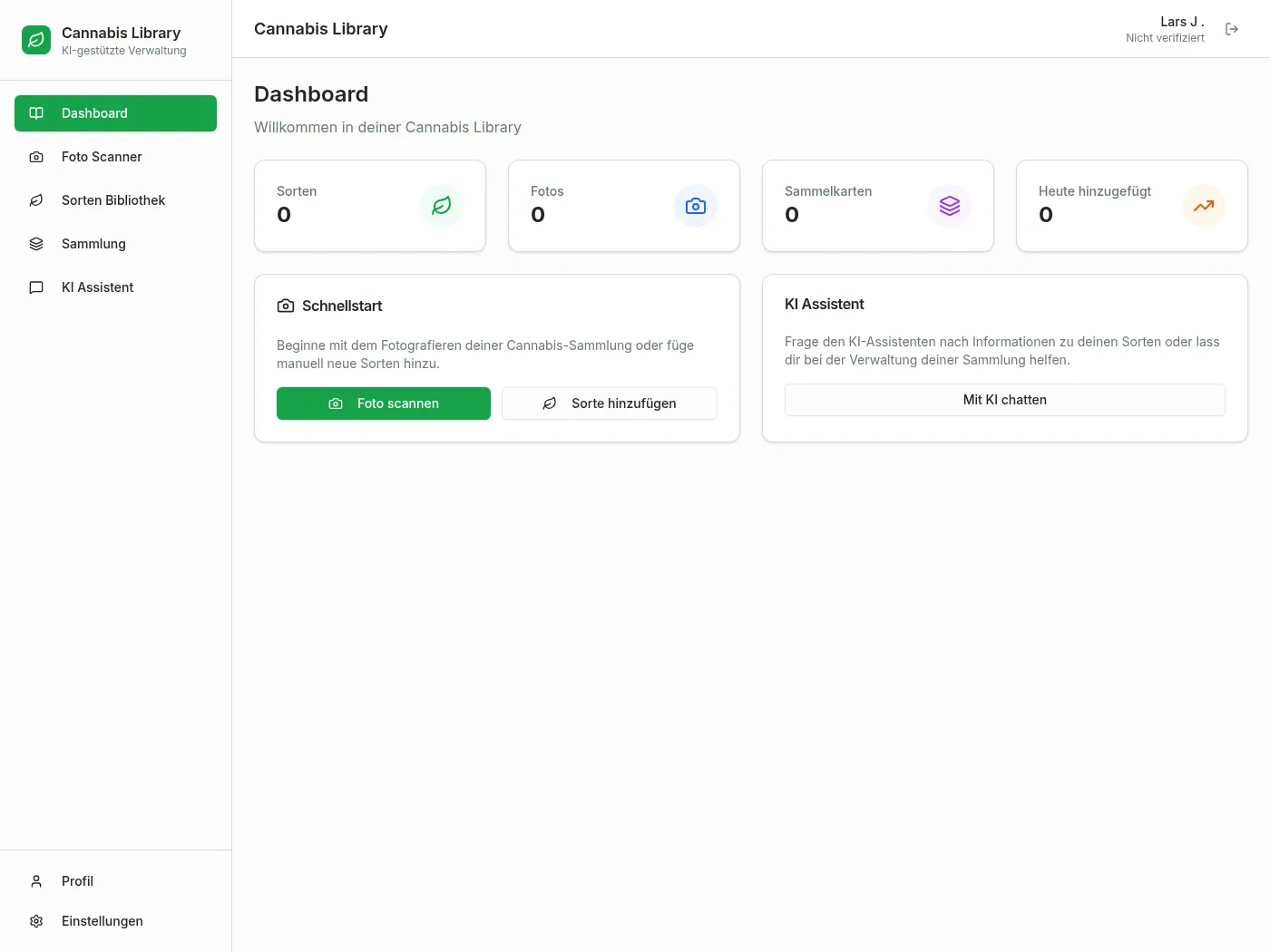 Cannabis Library – AI-Assisted Strain & Collection Management Web App