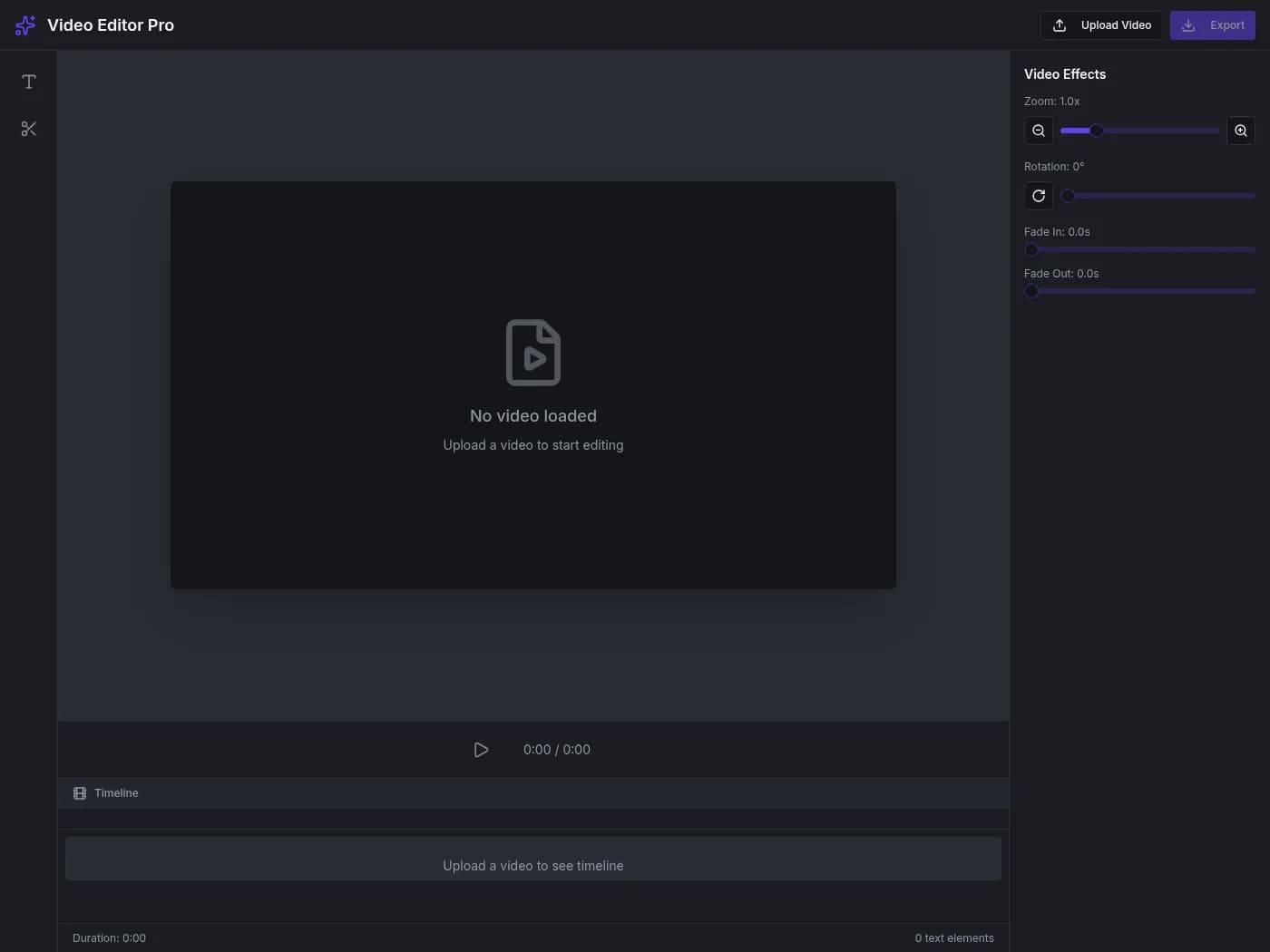 CapCut-Style Simple & Professional Video Editor for YouTube Creators