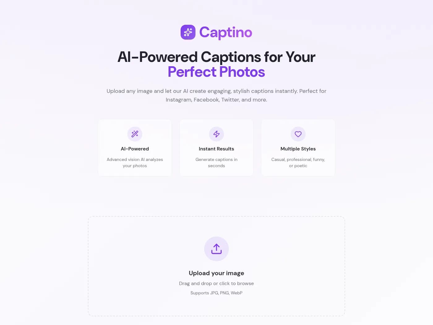 Captino – Smart Caption Generator for Images
