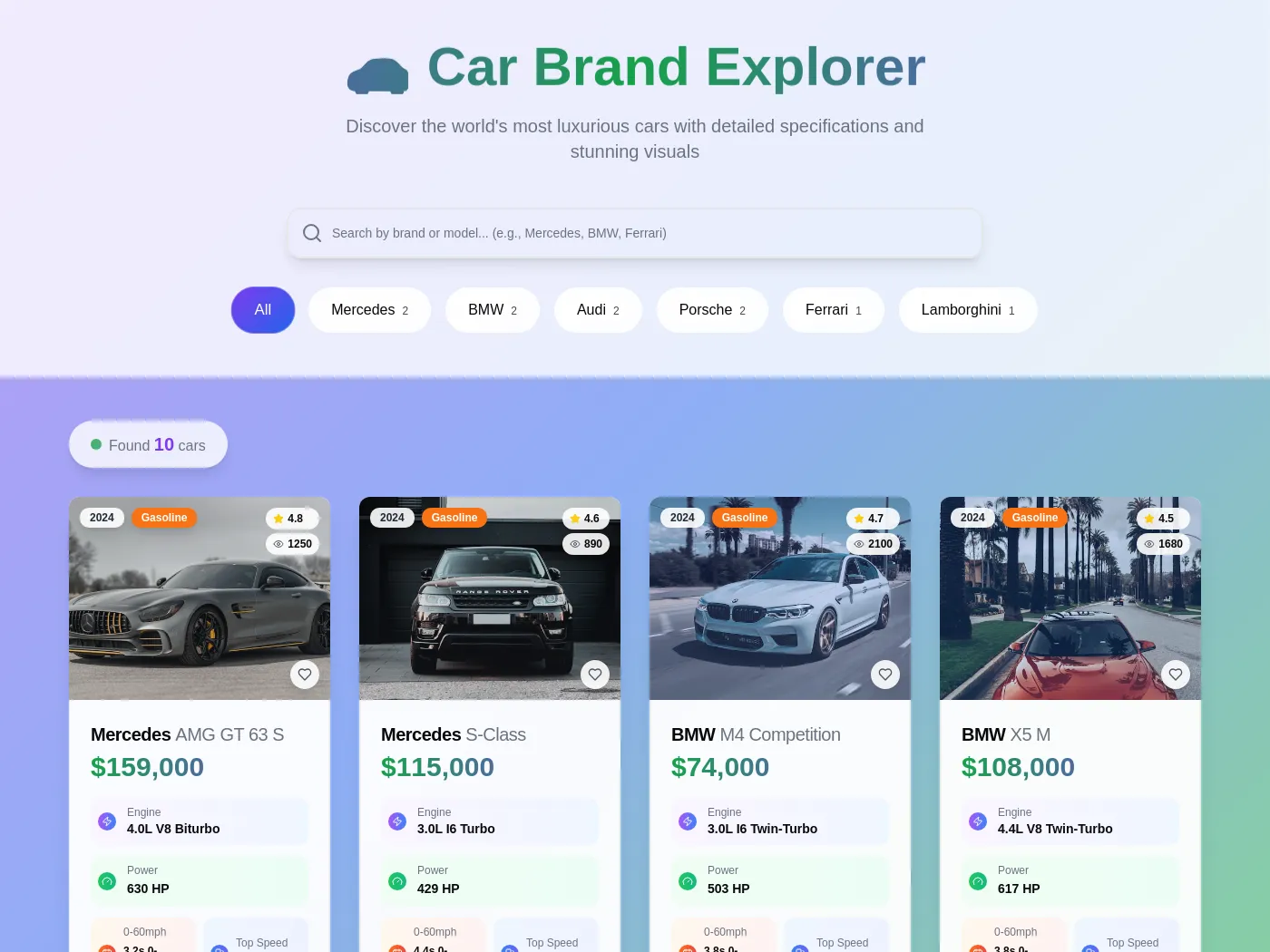 Car Brand Explorer App