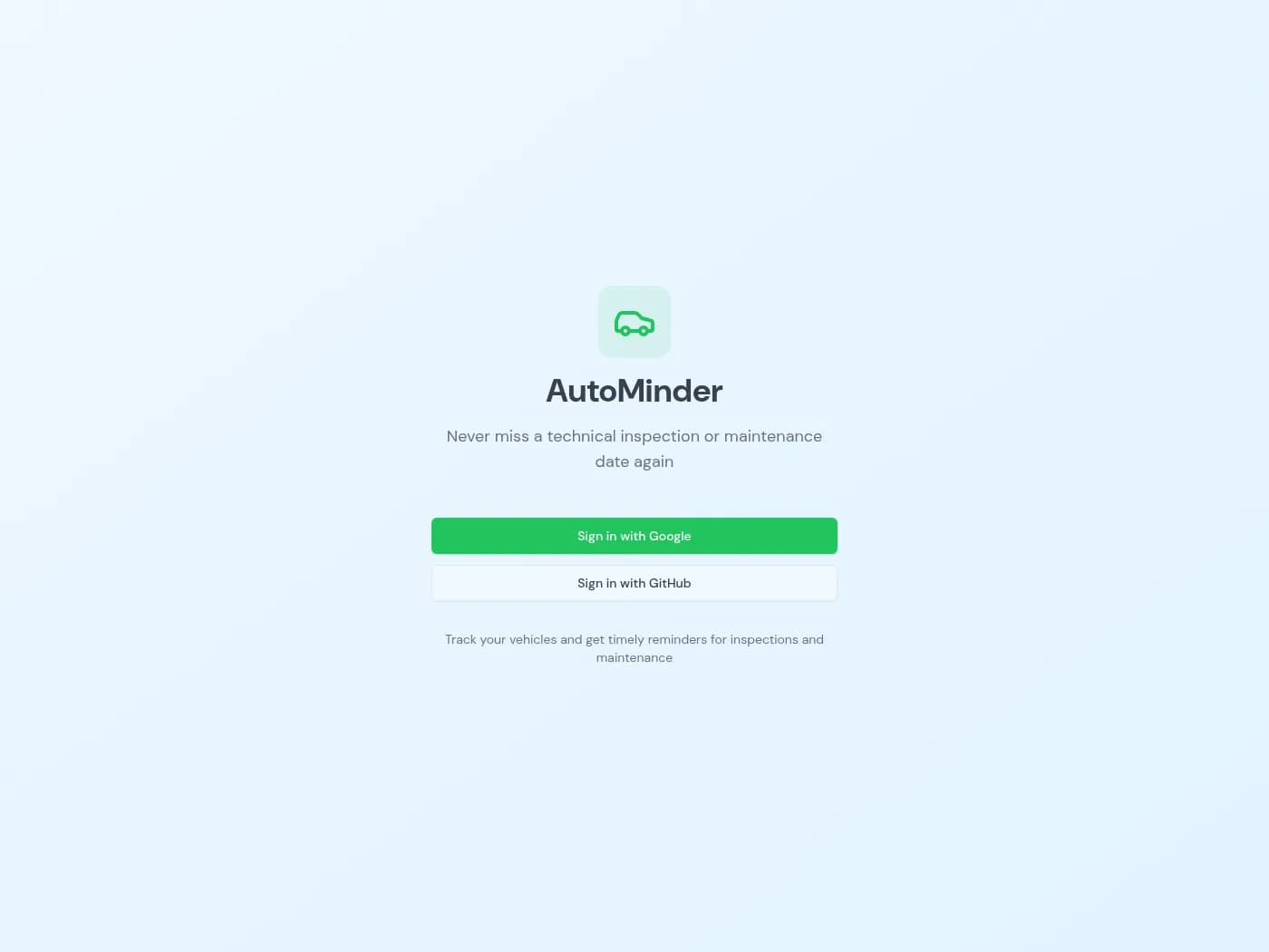 Car Maintenance Reminder & Manager